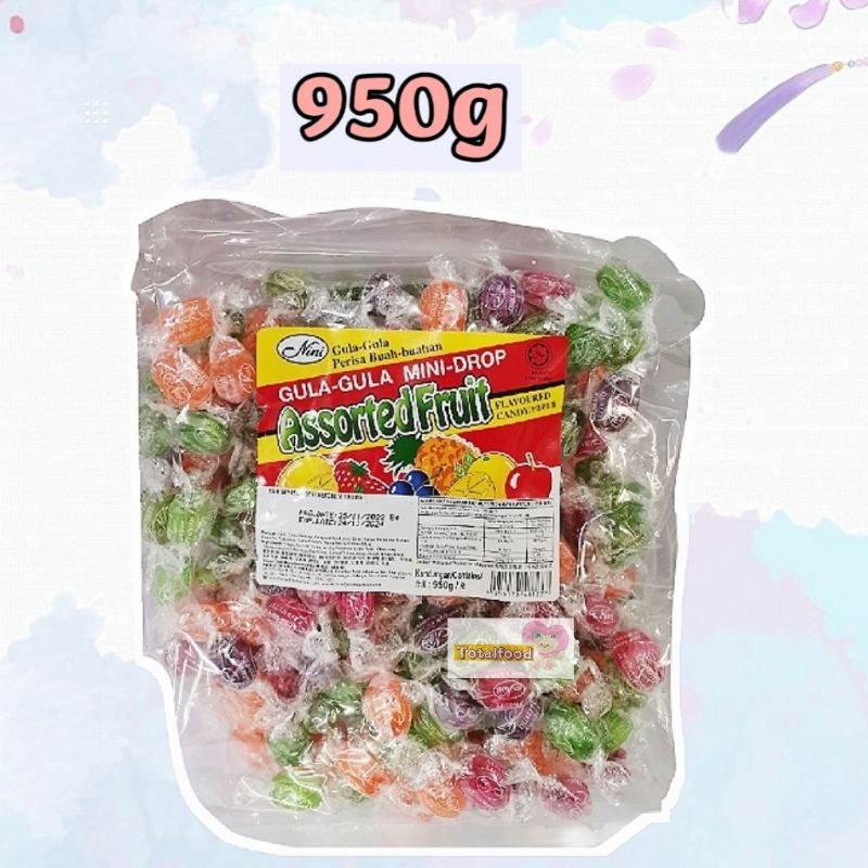 Mini Drop Assorted Fruit Candy Buah-Buahan 950g | Shopee Malaysia
