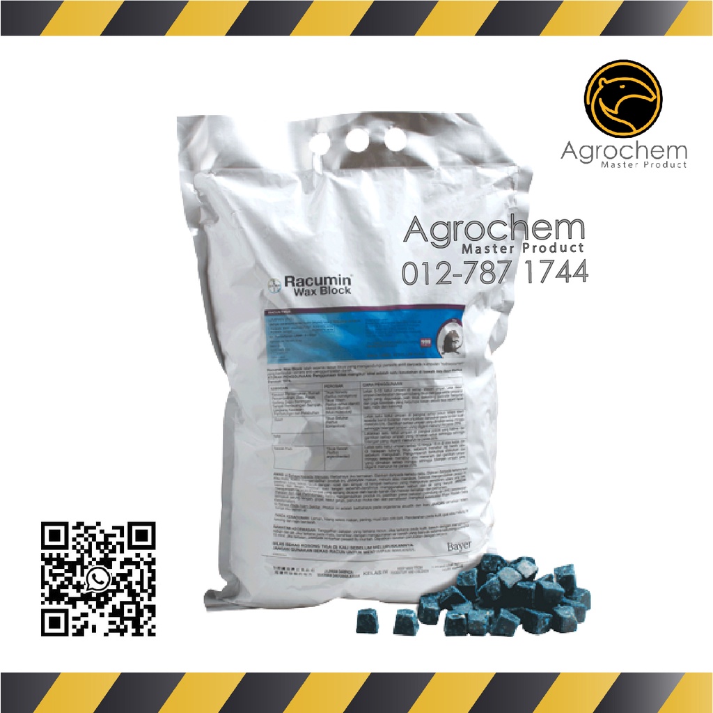 Bayer Pest Control 100% Original Chemical Racumin® Wax Block Rat Killer ...