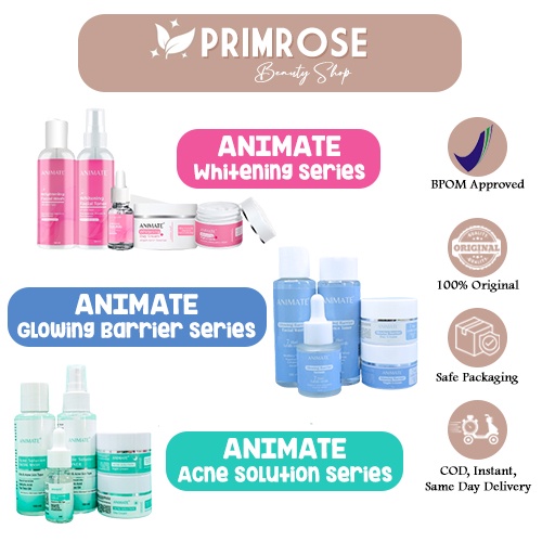 Animate Set 5in1: Whitening Series, Glowing Barrier Series, Acne ...