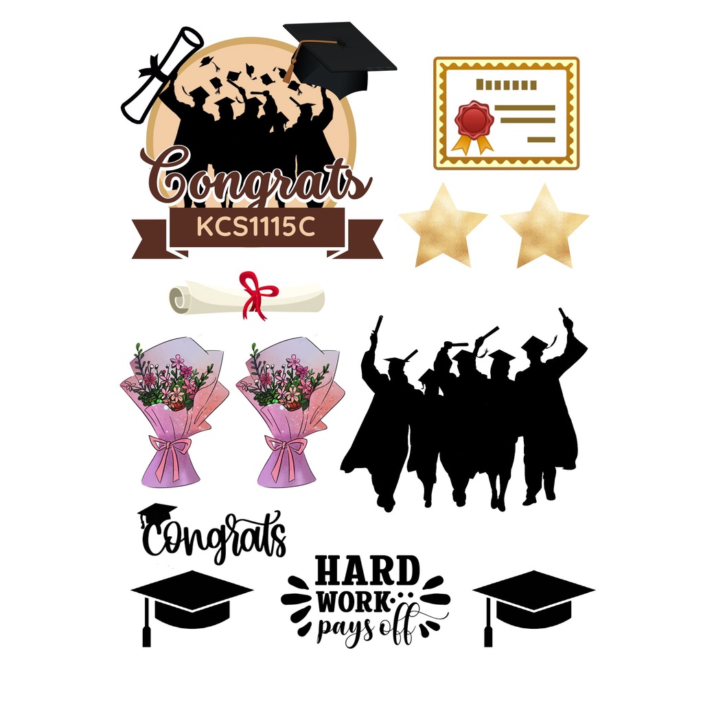 Graduation Convocation Custom Topper Cake | Shopee Malaysia