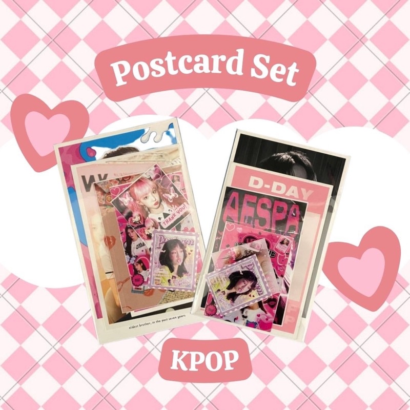Korean POP Postcard Set | Postcard, Stickers, Stamp, Photocard | Shopee ...