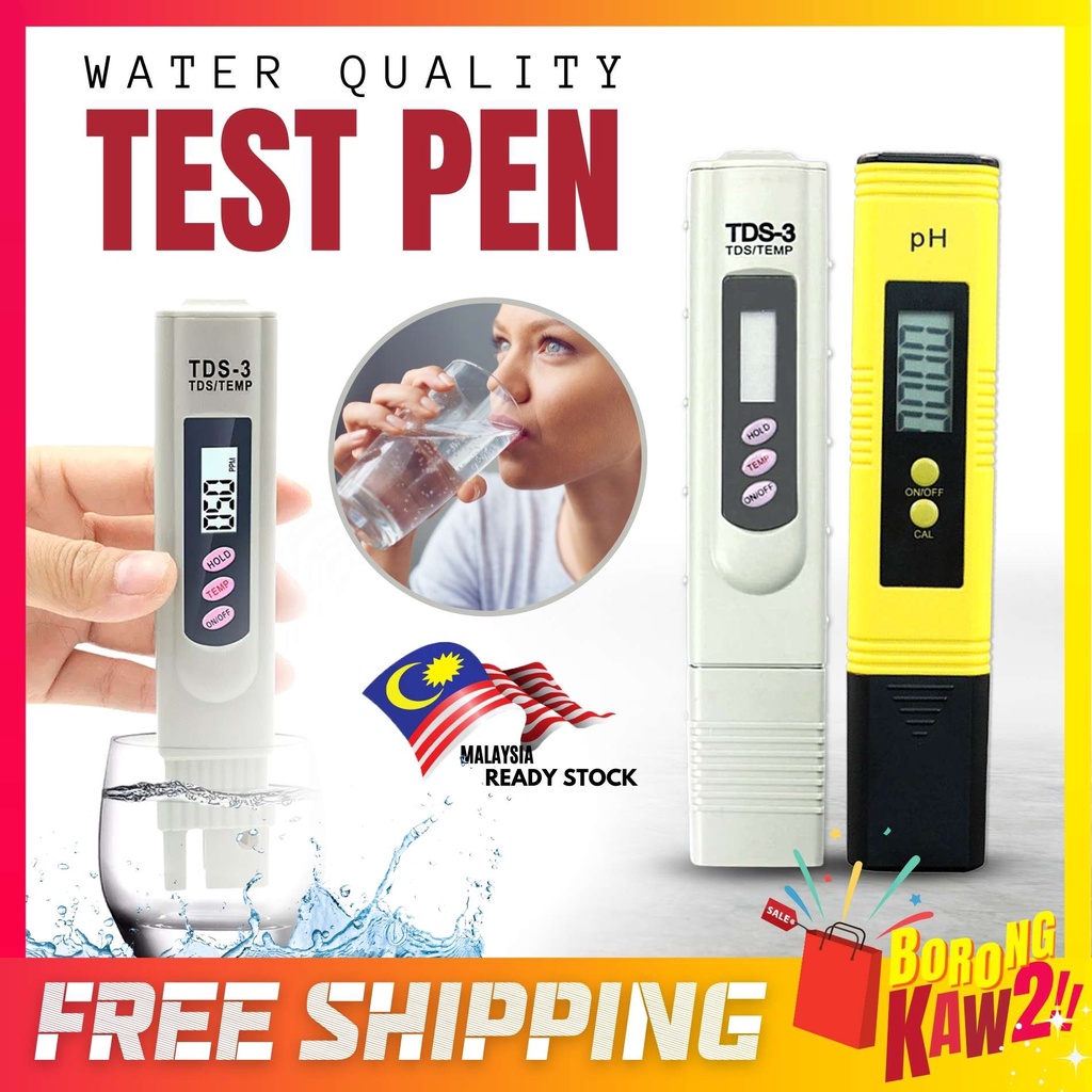 PH Water Test Quality Pen Meter Tester Drinking Water Quality Analysis ...