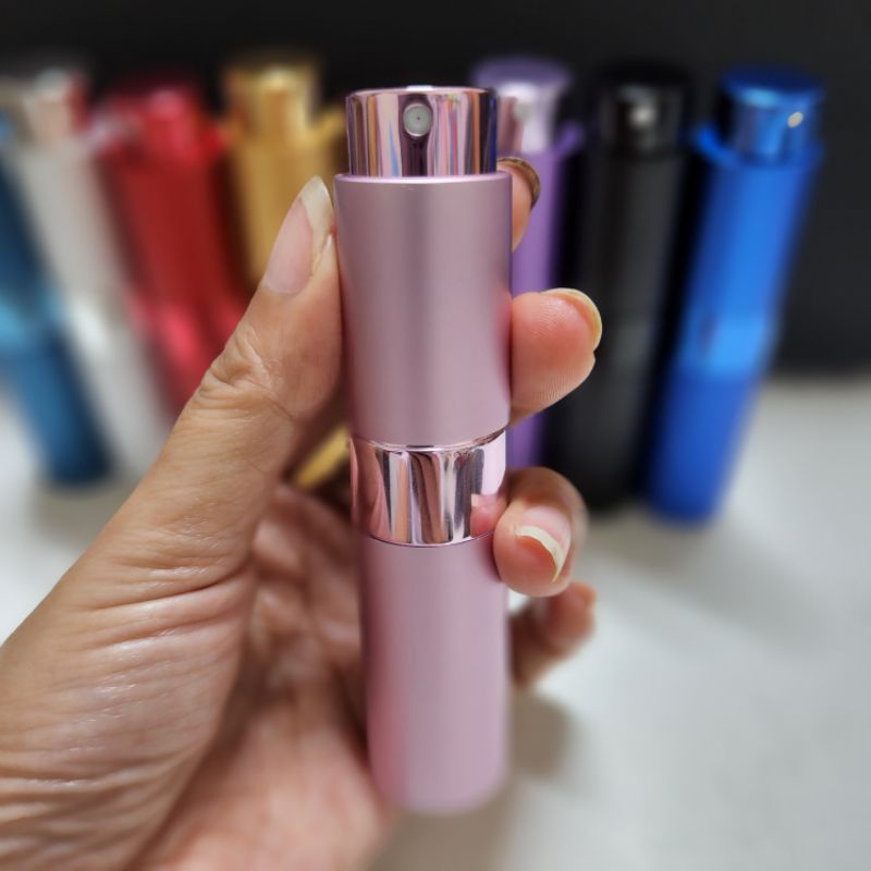 8ml Travel Twist-Up Perfume Refillable Atomiser Sprayer Bottle | Shopee ...