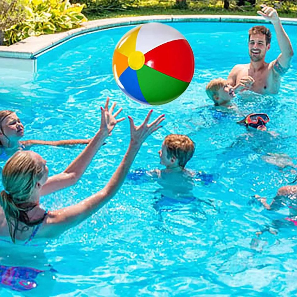 Beach ball Multicolor beach ball Bola renang 沙滩球 Inflatable water toy ...