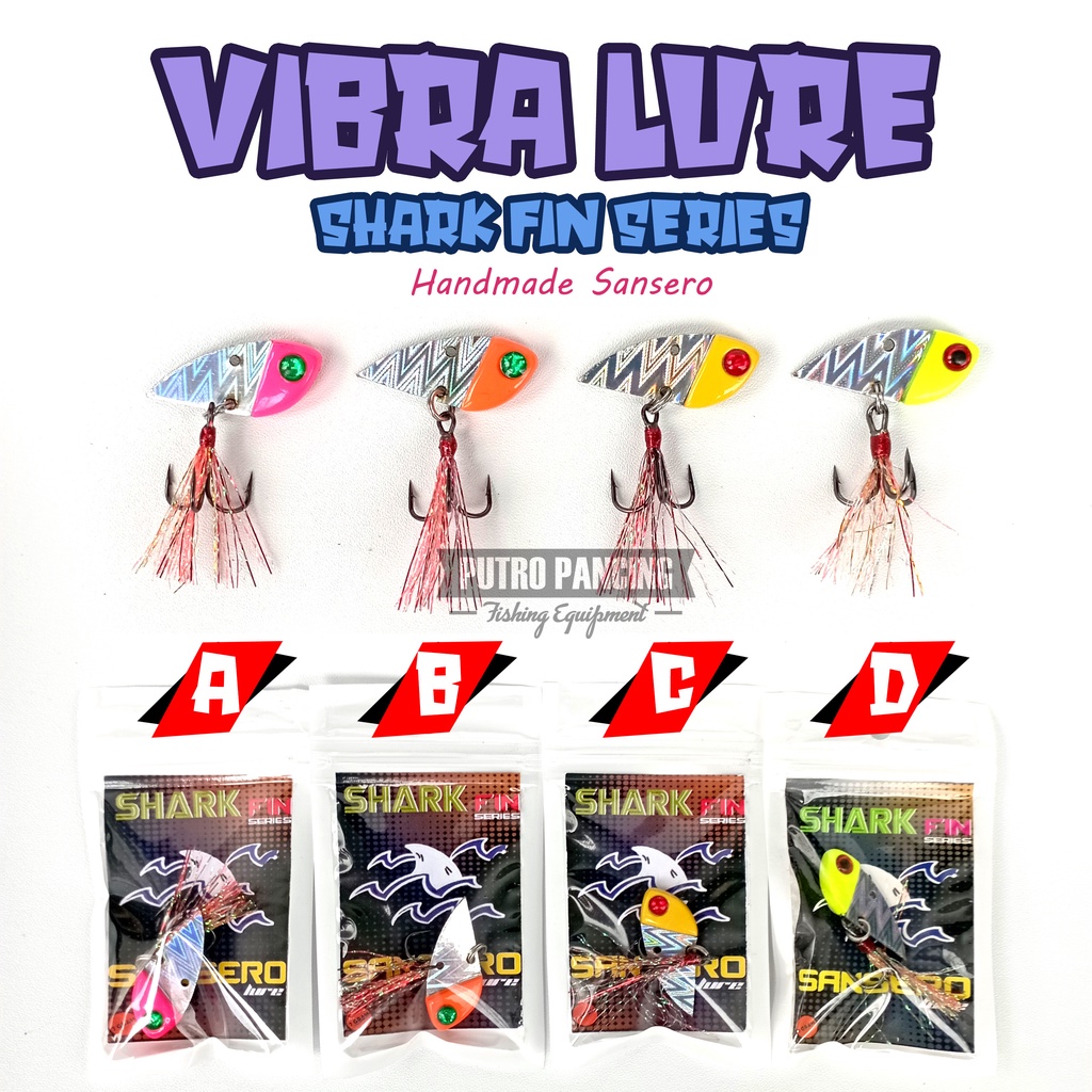 Lure Vibra Half Solid Shark Fin Sansero Lure Shark Fin Series | Shopee ...