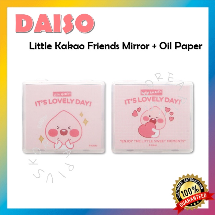 [DAISO] Little Kakao Friends Mirror + Oil Paper 100pcs | Shopee Malaysia