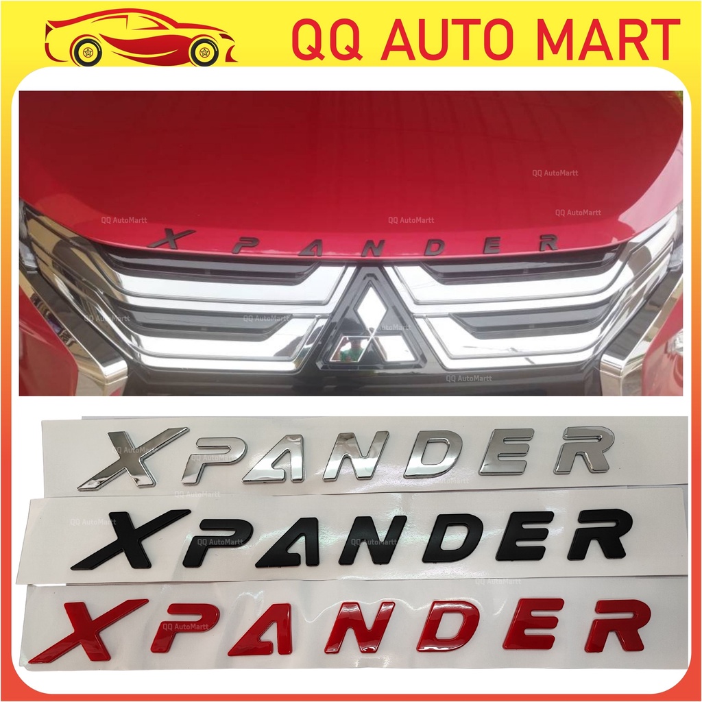 Emblem Mitsubishi XPANDER logo sticker Bonet logo Wording Car ...