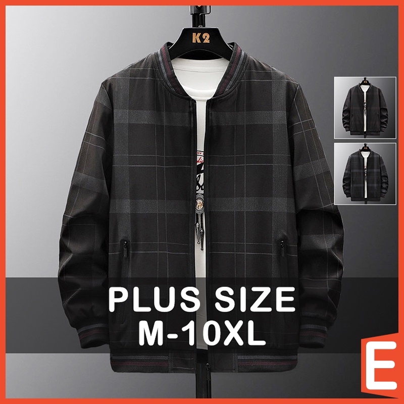 [M-10XL] Baseball Jacket Plus Size Men Jaket Lelaki Korean Oversized ...