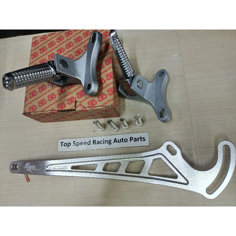 ALLOY CNC EXHAUST BRACKET YAMAHA Y16 Y15 LC135 SRL 115 BENELLI RFS150i ...