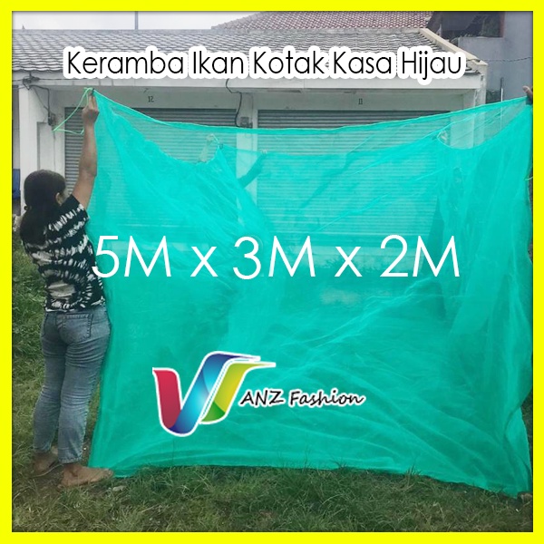 HIJAU Premium Fish Cage Waring Green Gauze Net Size 5x3x2 | Shopee Malaysia