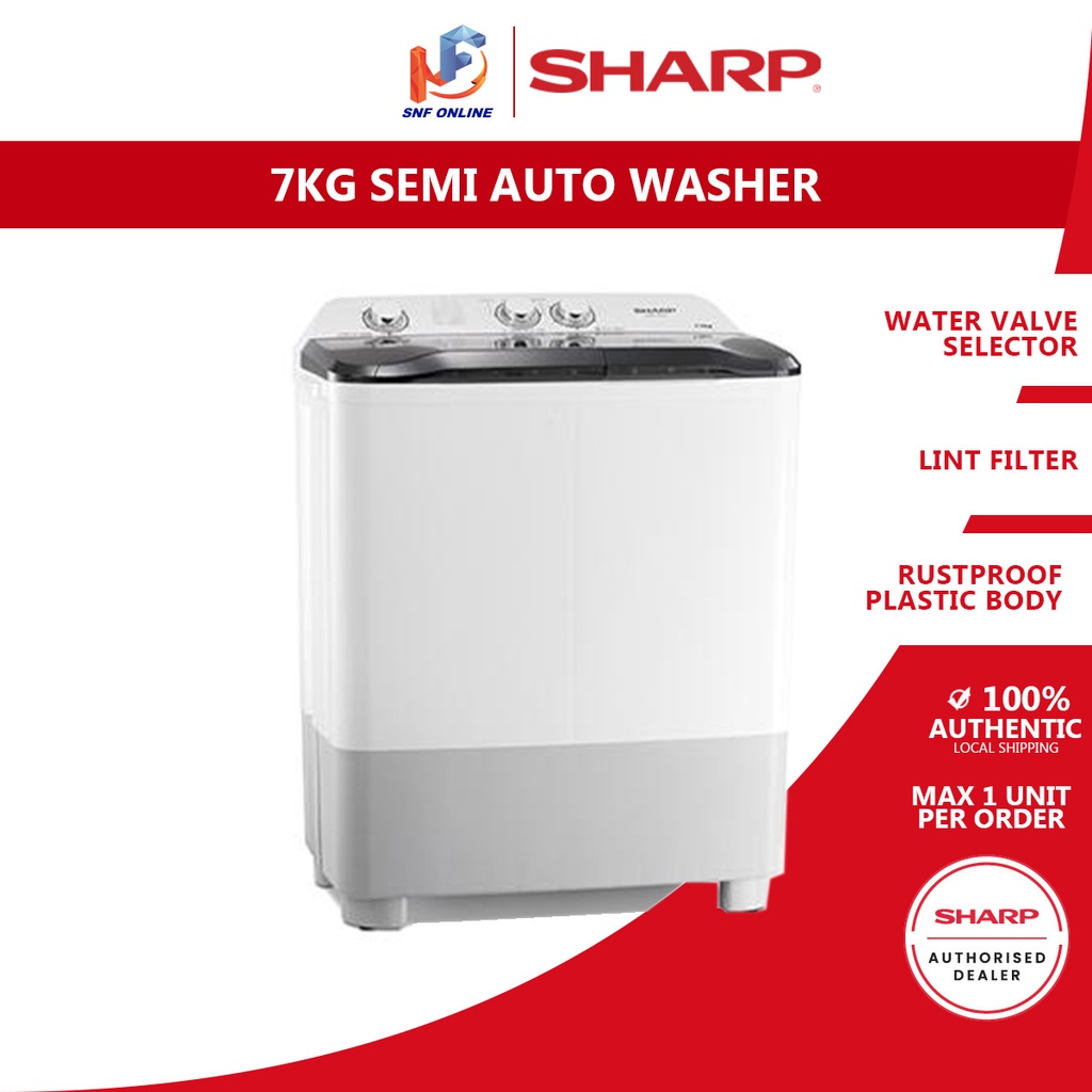 Sharp Mesin Basuh Manual - Semi Auto Washing Machine Washer (7 kg ...