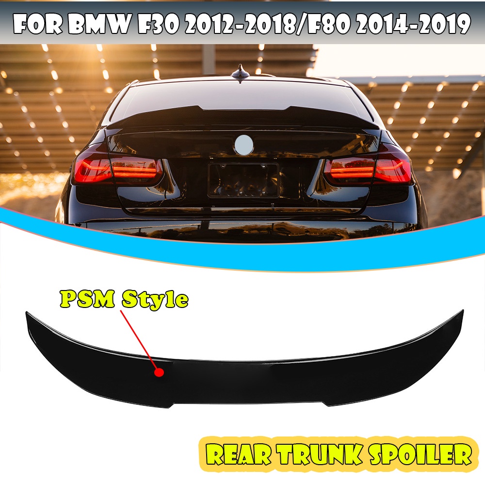 PSM Style Car Rear Spoiler Wing Lip For BMW 3 Series F30 2012-2018 For ...