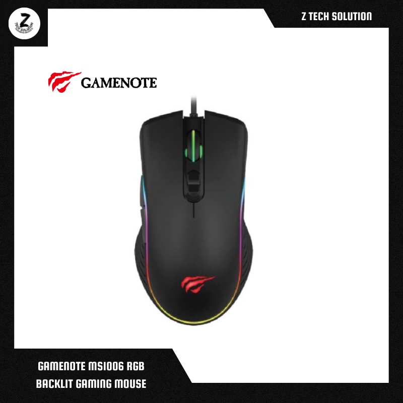GAMENOTE MS1006 3200DPI RGB Backlit Gaming Mouse | Shopee Malaysia