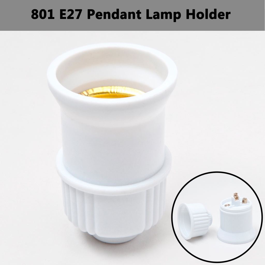 2PCS 801 E27 Pendant Lamp Holder / Socket Light Bulb Holder | Shopee ...