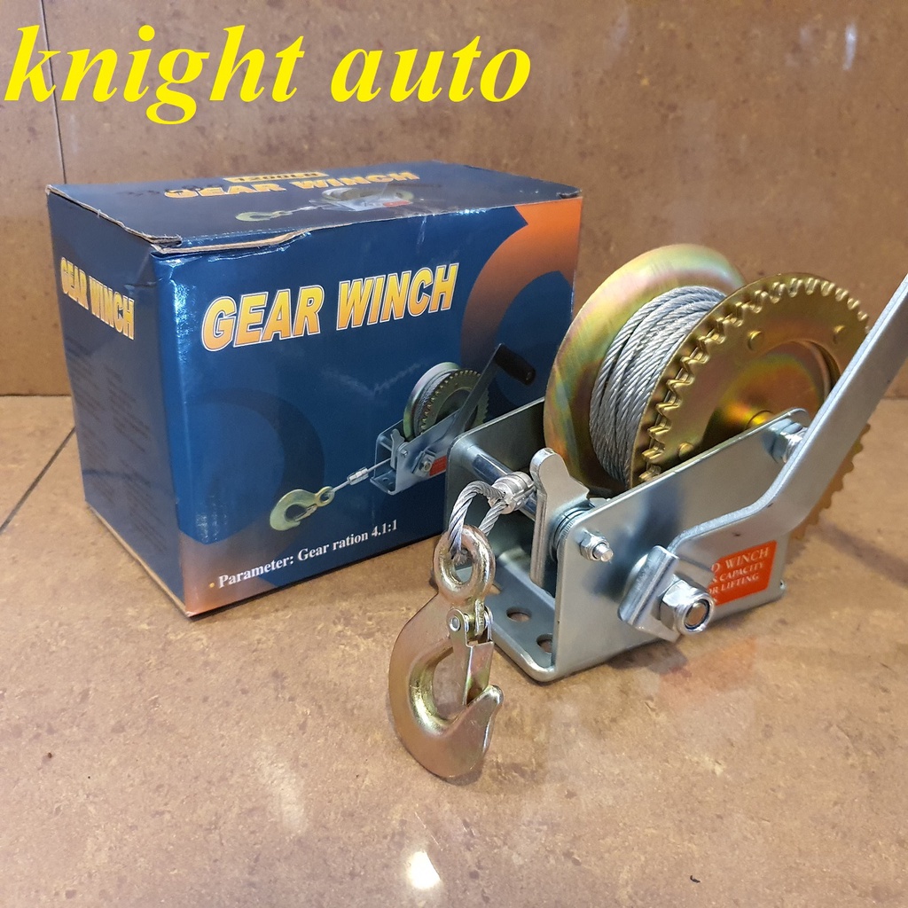 Hand Gear Winch 1200LBS Wire Rope 4.2x10m ID33680 | Shopee Malaysia