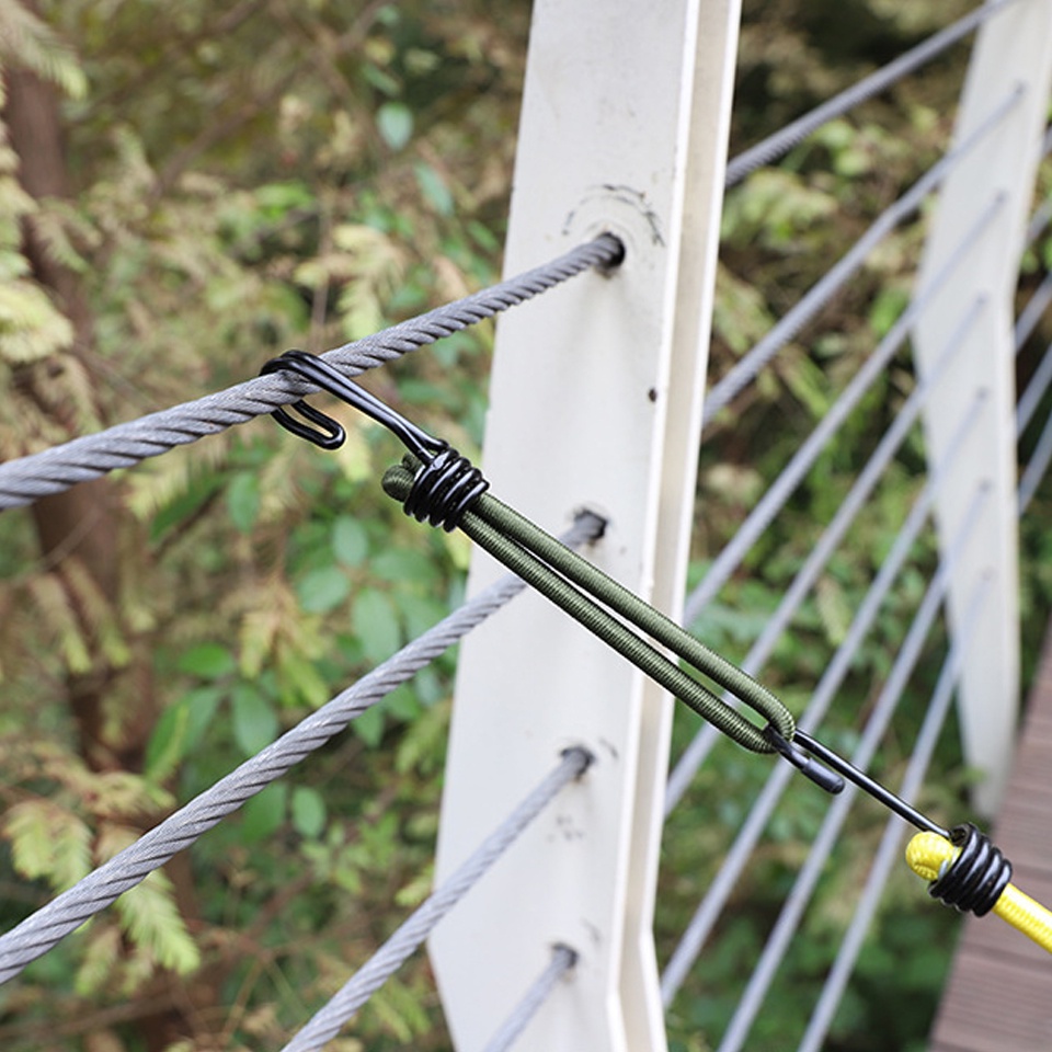 Camping Tent Stretch Cord Elastic Rope Buckle Tent Hook Fastener Fixing ...