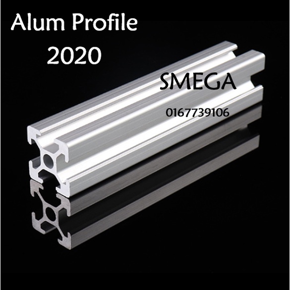 SMEGA Aluminium Profile Series 2020 [1PCS = 500/1000/1500/2000/2500 ...