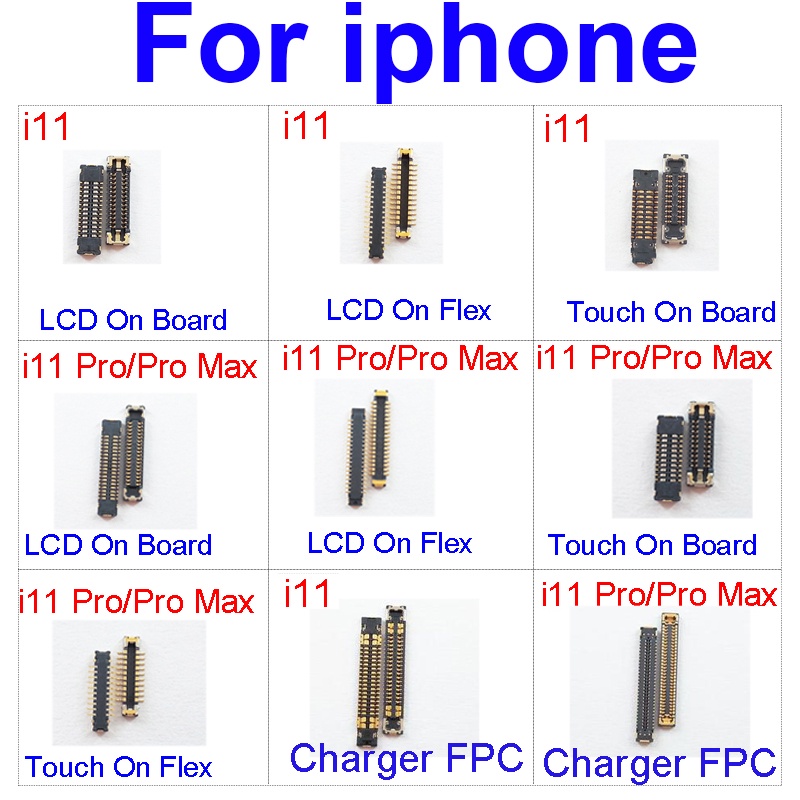 Charger Charging FPC Connector For iPhone 11 11 Pro Max Lcd Digitizer ...