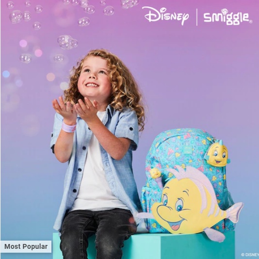 Smiggle Disney Princess Junior Hoodie Backpack | Shopee Malaysia