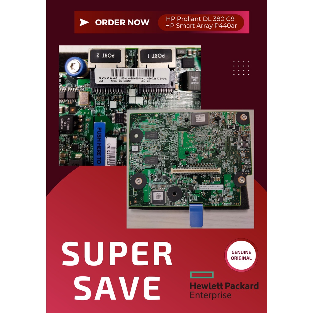 749796-001 HP SMART ARRAY P440AR/2GB FBWC 12GB 2-PORTS INT SAS ...