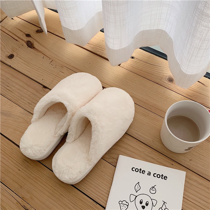 Hazely Fur Premium Home Slippers - Soft Room Slippers | Shopee Malaysia