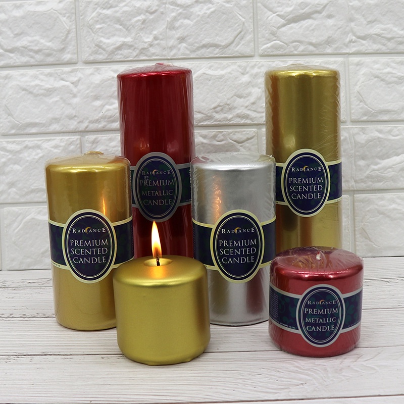 Lilin Aromatherapy Scented Pillar Candle for home festival wedding ...