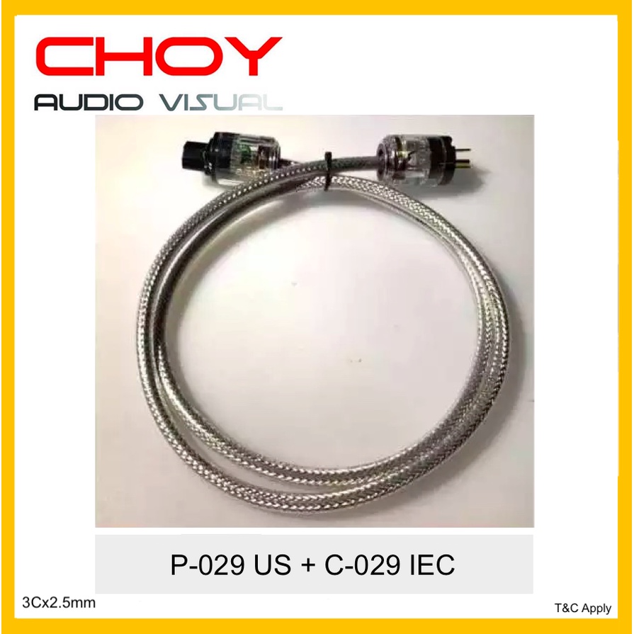 Lapp Cabel 110CY 3Cx2.5mm Power Cord + OYAIDE P-029 US Power Plug + OYAIDE C-029 IEC Connector ...