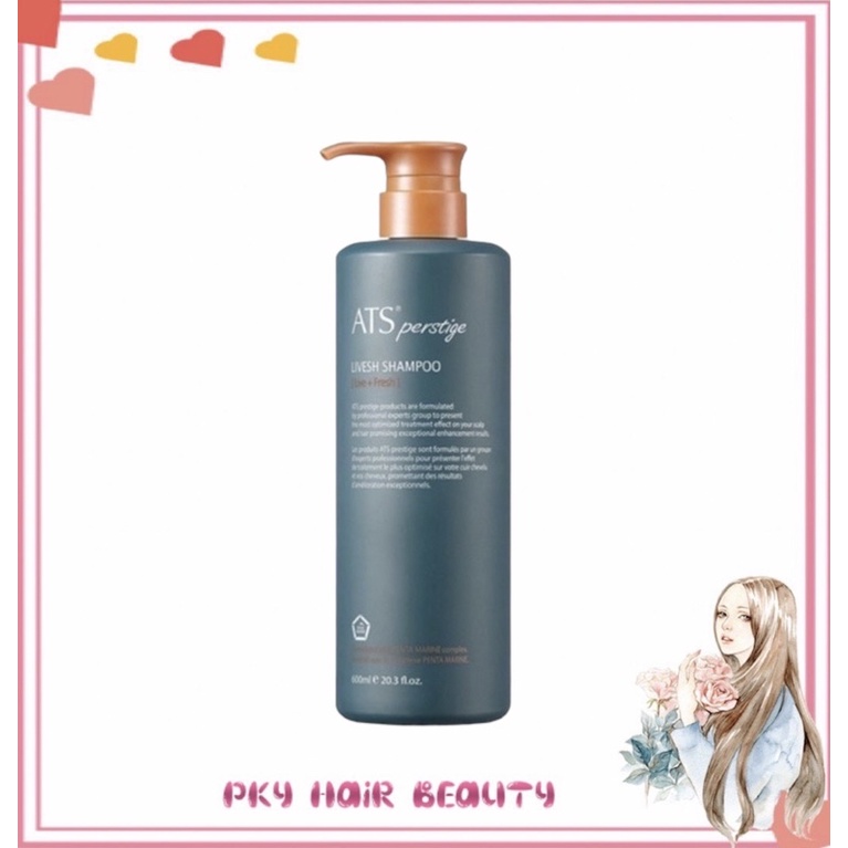 100% From Korea ATS Perstige Livesh Shampoo 600ml (For Anti Hair Fall ...