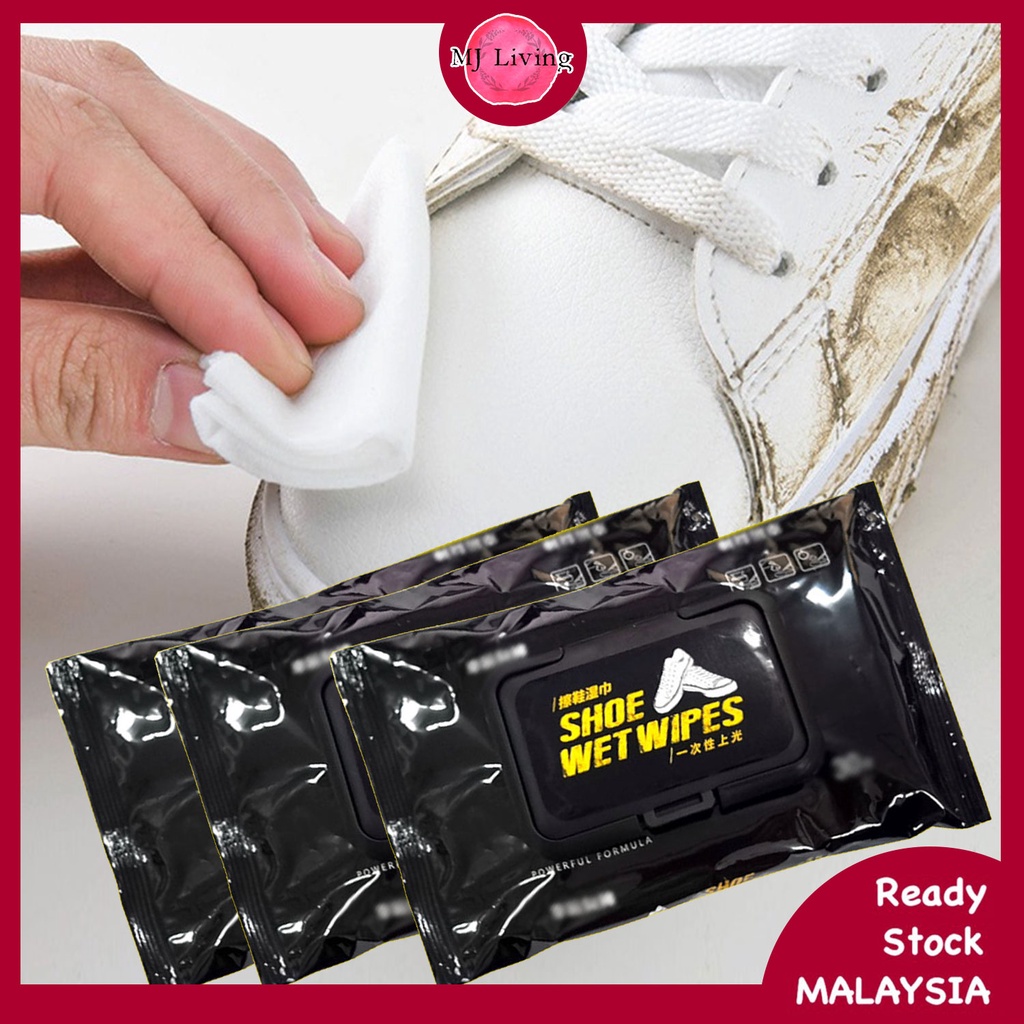 Sneaker Shoe Cleaning Tissue 30PCS Wet Wipes Quick Cleaning Care Pack ...