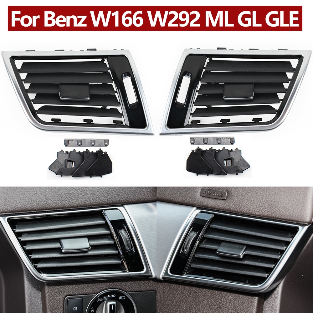 Front Left Right Air Conditioner Chromed AC Vent Grille Outlet Cover ...
