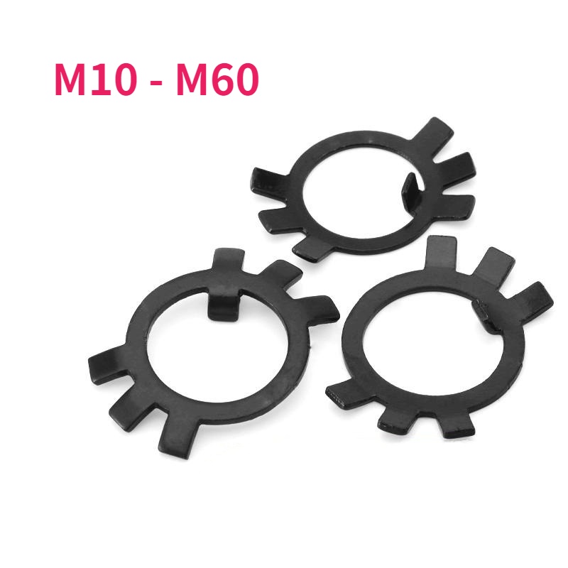 M10 M12 M14 M16 M18 M20-M60 GB858 Lock Gasket Spacer Black Carbon Steel Lock Washers Retaining ...