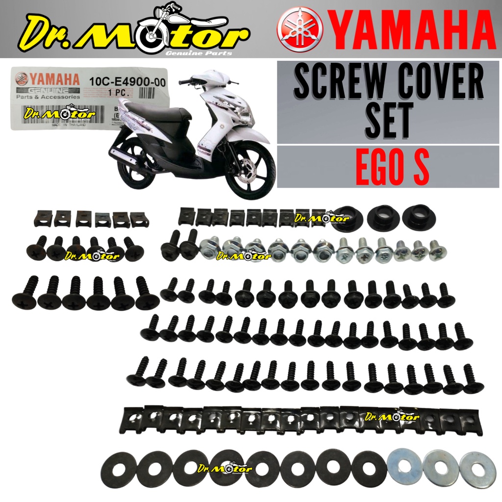 YAMAHA EGOS EGO S BODY COVER SCREW SKRU SKREW CAVER SET COMPLETE FULL ...