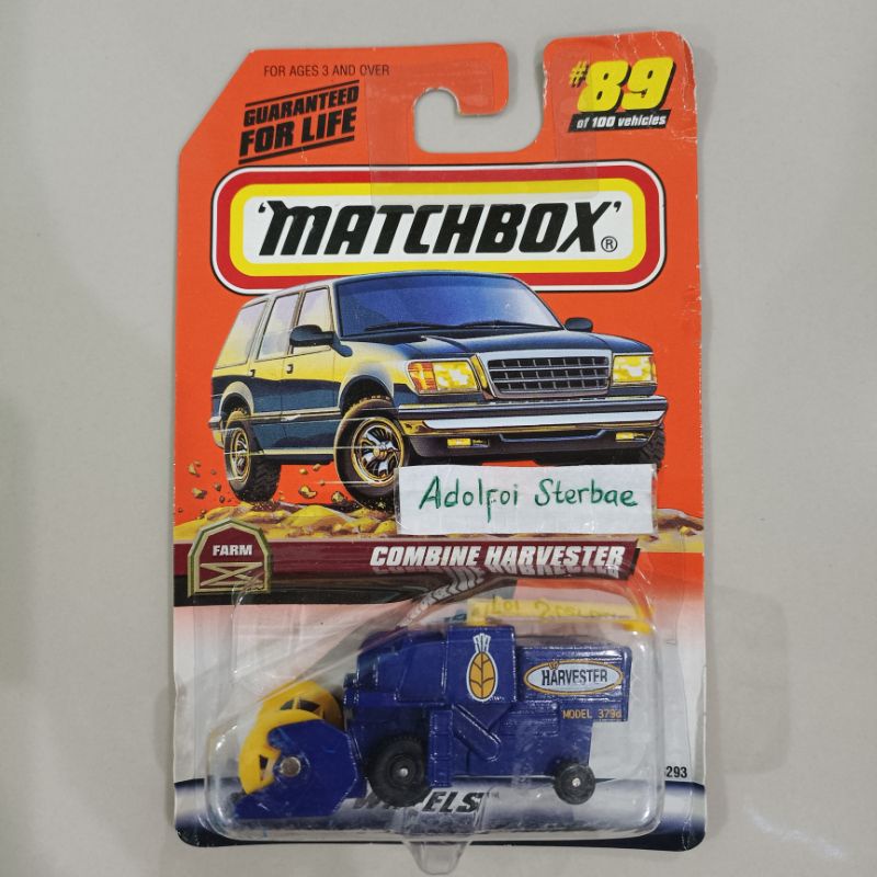 Matchbox combine harvester farm | Shopee Malaysia