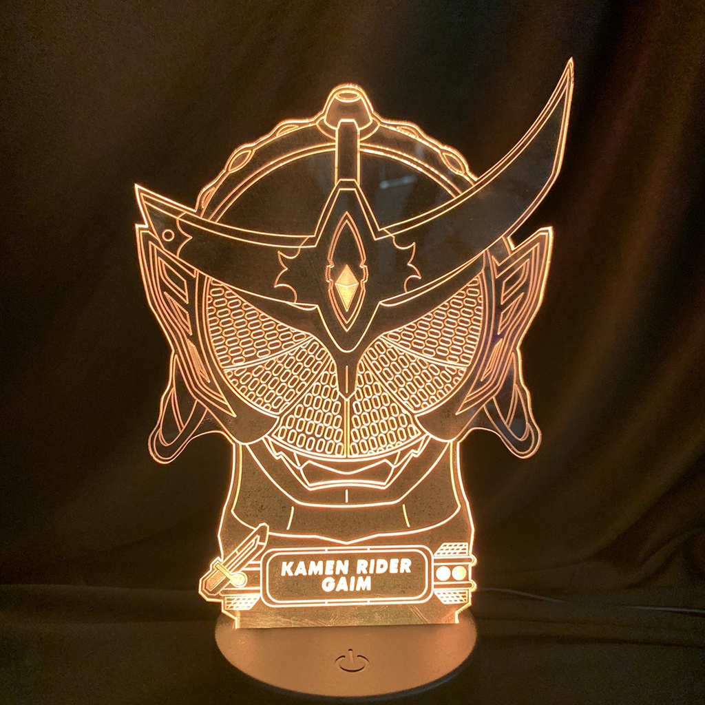 Kamen Rider Gaim LED Lamp (RGB Colors + REMOTE) Night Bed Light Touch ...