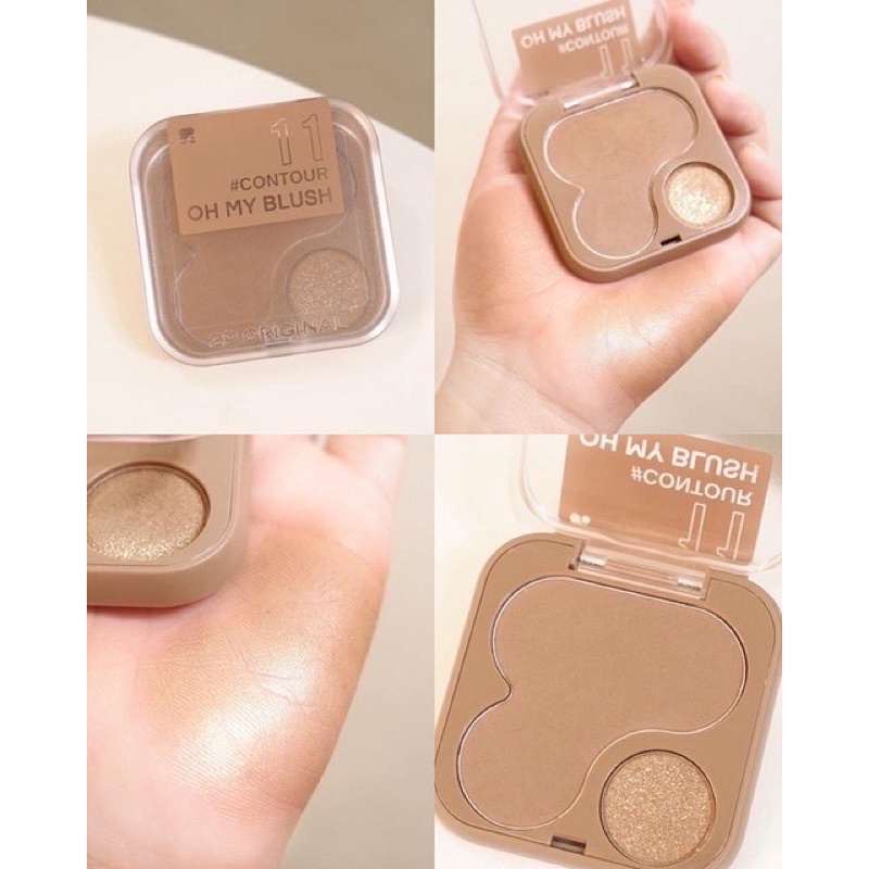 OH My Blush 2in1 The Most Smooth Natural Brown Contouring Contour Color ...