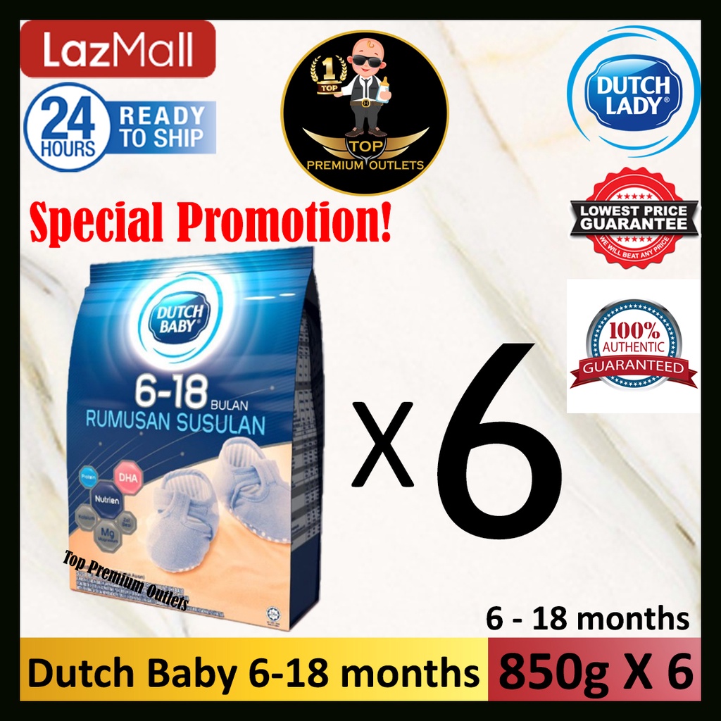 Dutch Baby 6-18 months (850g x 6) Exp: 07/2026 (Newest Stock) | Shopee Malaysia