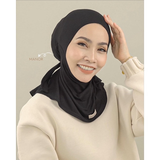 NEA FULL COVER TIE BACK BONNET INNER NECK by The Hijab Co | Shopee Malaysia