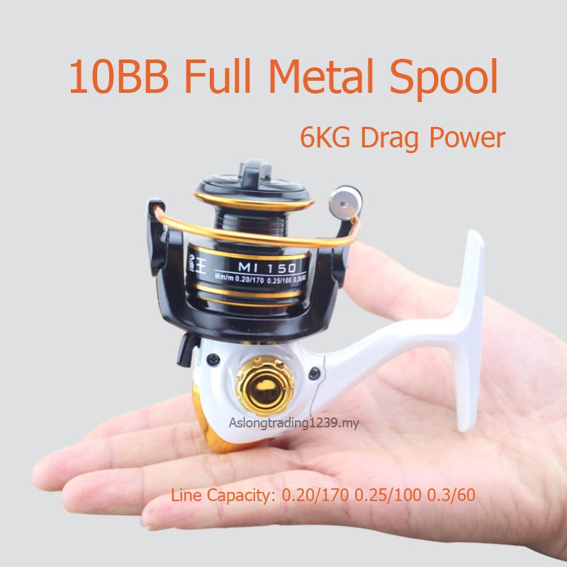 Ready Stock! Best Metal Reel Mini Spinning Murah Outdoor Fishing Mesen ...