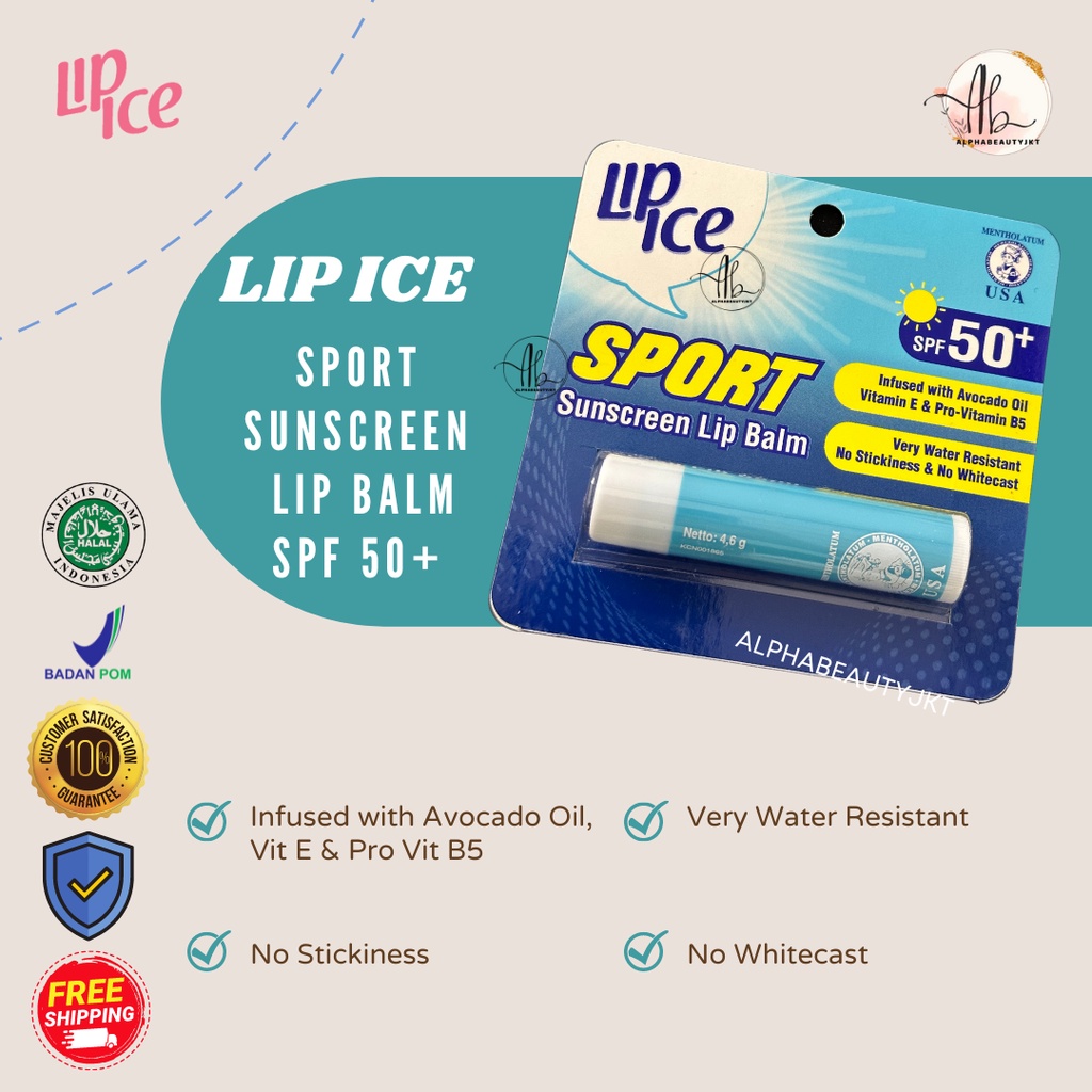 [BUY 1 GET 1] - Lip Ice Sport Sunscreen Lip Balm SPF 50+ / Lip balm ...