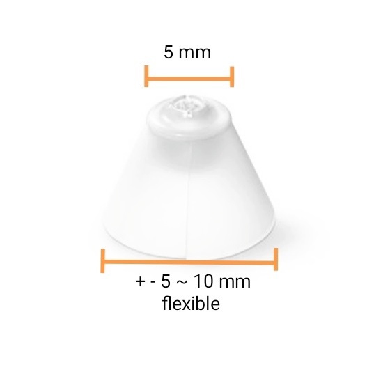 Semi Open / Tulip dome for miniReceiver 2.0: Siemens / Signia / Rexton ...