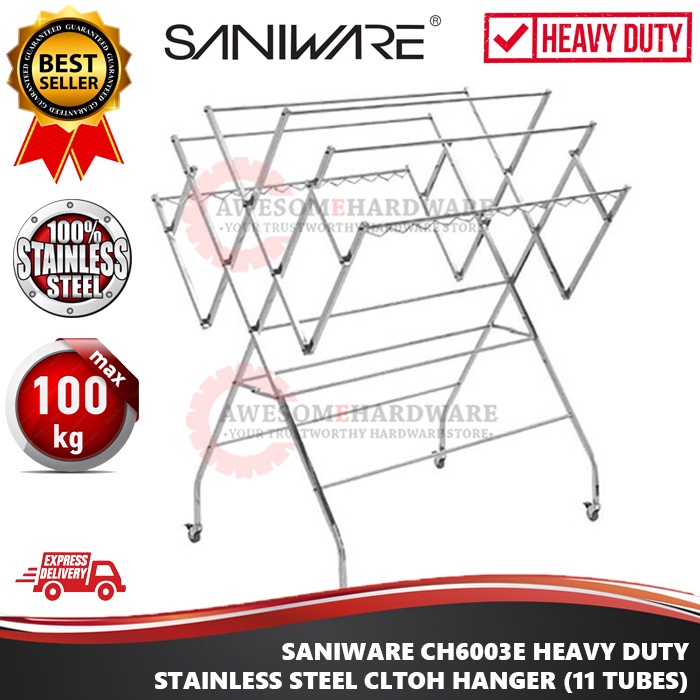 (HEAVY DUTY) SANIWARE CH6003E STAINLESS STEEL OUTDOOR STANDING CLOTH ...