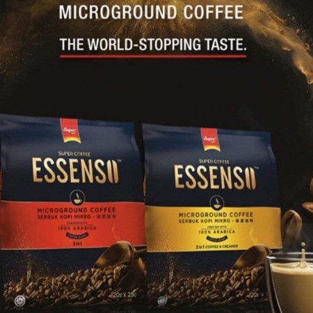 Super Coffee Essenso 2 In 1 Creamer + Microground Coffee Beans (20 ...