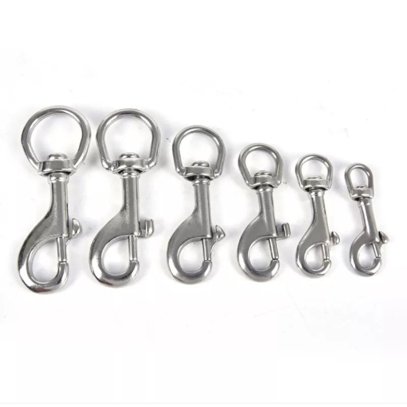 Stainless Steel Bolt Snap Hook Clip Diving Single Hook BCD Accessories ...