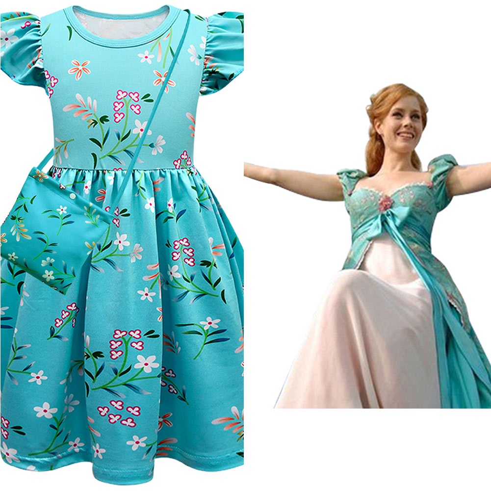 Kids Disenchanted Giselle Cosplay Costume Girls Dress Halloween Outfits ...