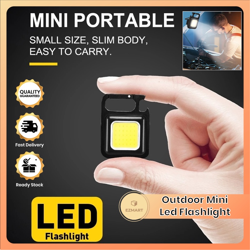 Keychain Light Work Light Outdoor Mini COB LED Flashlight/ Corkscrew ...