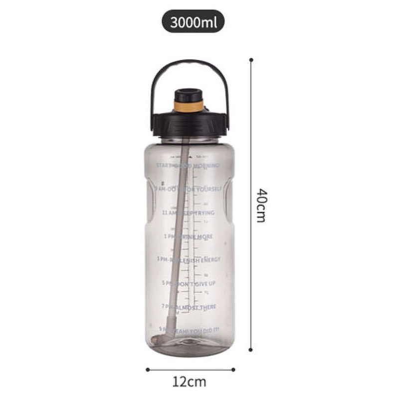Crazy Sales Drinking Bottle 3L Water Cup 3000ml Drinking Water LeakProof Water Bottle 大容量便携式水壶 ...