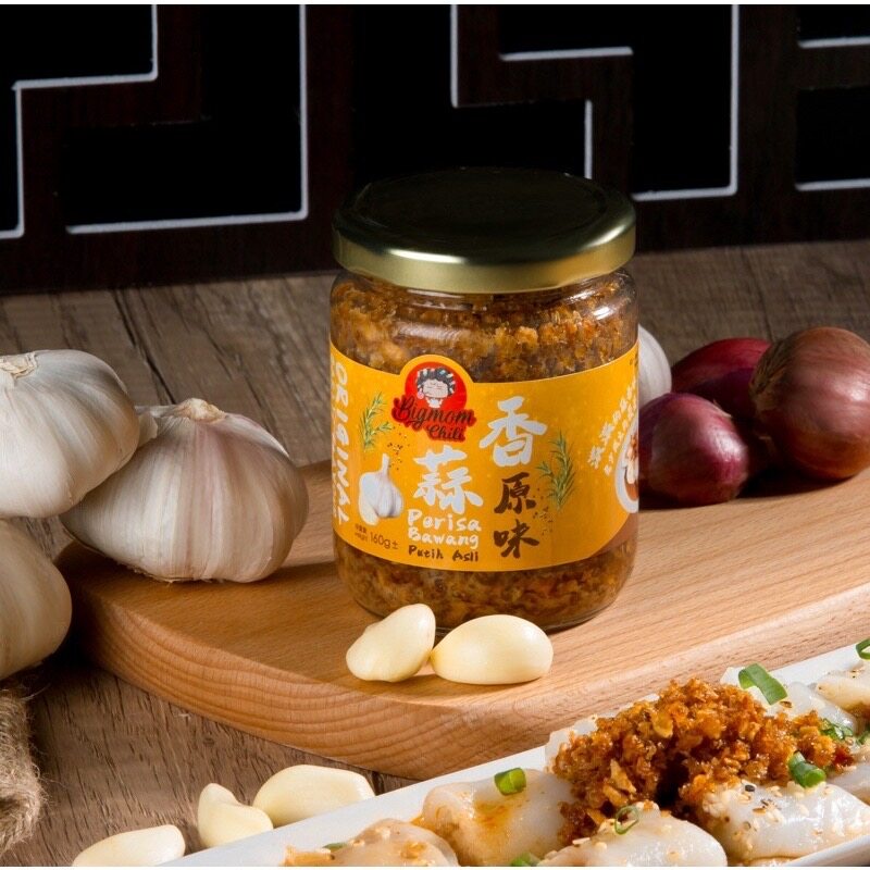蒜香原味 (Crispy)Original Garlic Flavour/Bigmom Chili/Garlic Sauce/蒜米酱/200g ...