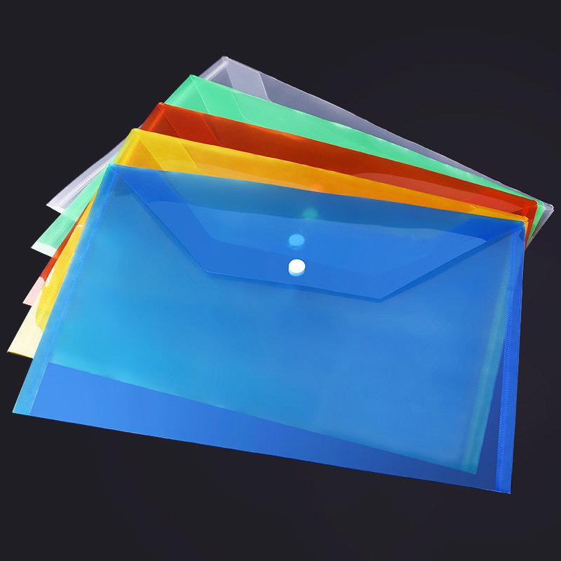 3 pcs plastik poket file a5 button file a4 plastik poket file a4 Fail ...