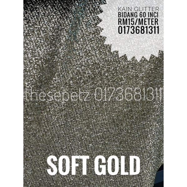Kain Glitter Bidang 60 inci Shining Cloth Stretchable Fabric Selfie ...