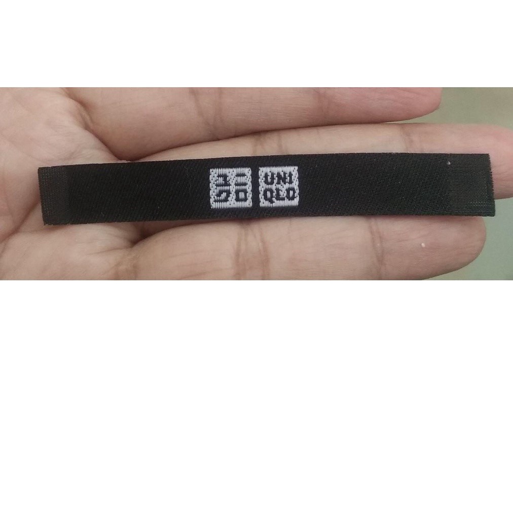 Hangtag woven uniqlo Label woven uniqlo tag slip uniqlo main slip name ...